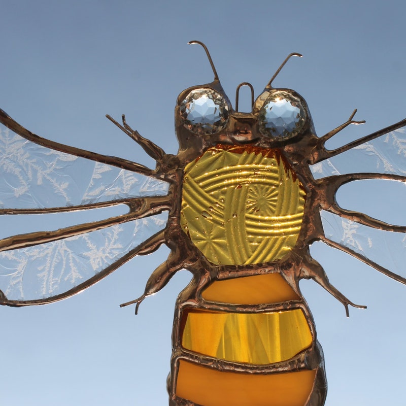 Stained Glass Bees - Etsy