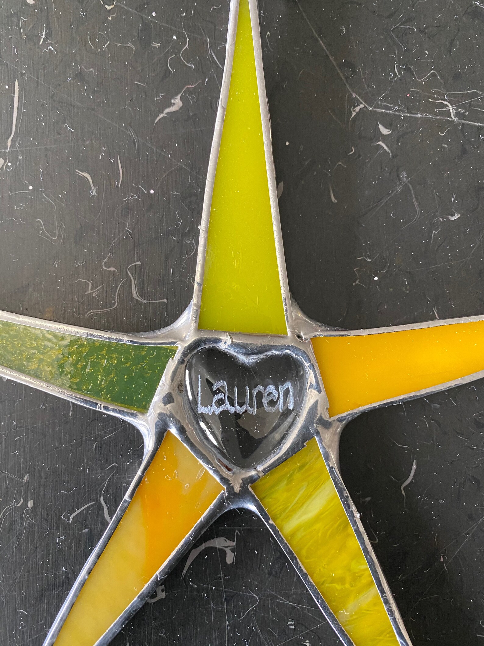 Always in My Heart Star 7 Inch Star With a Variety of Art Glass Points ...