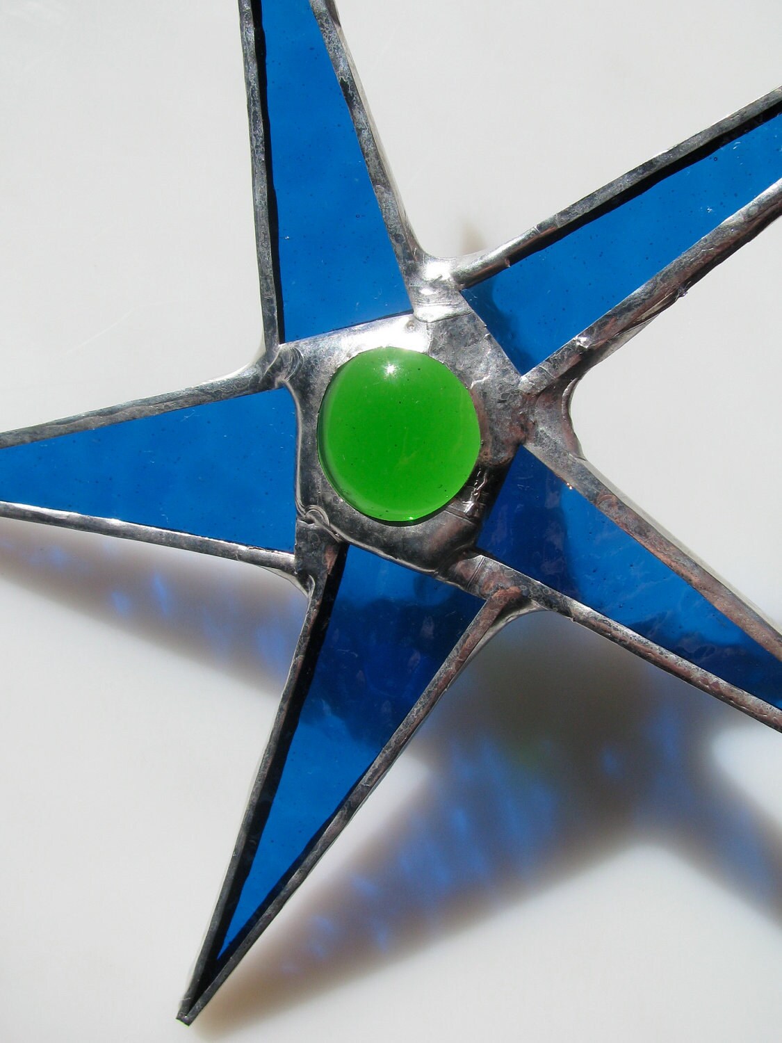 Swimming Pool Stained Glass Star 6 Inches Aquamarine - Etsy