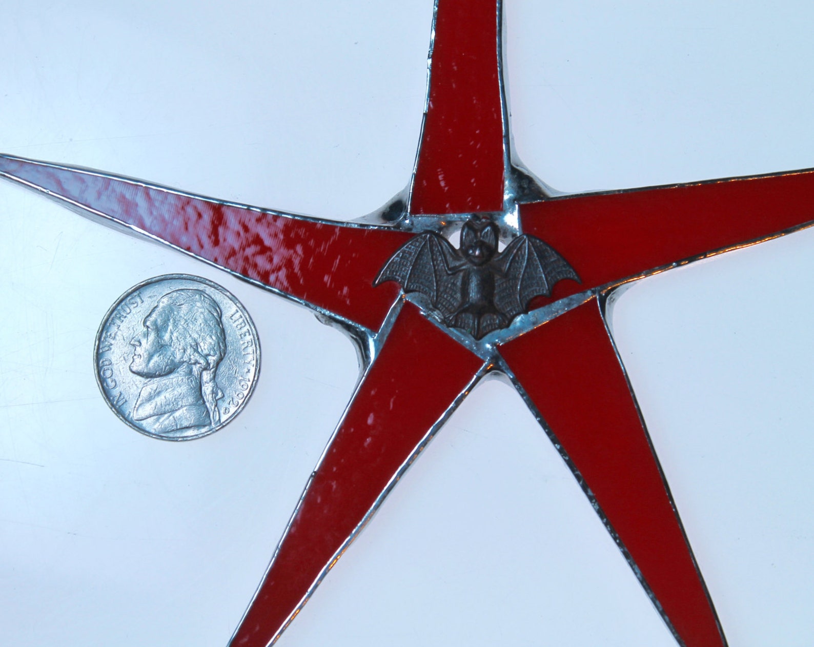 Vampire Star 5 Inch Blood Red Stained Glass Star With - Etsy