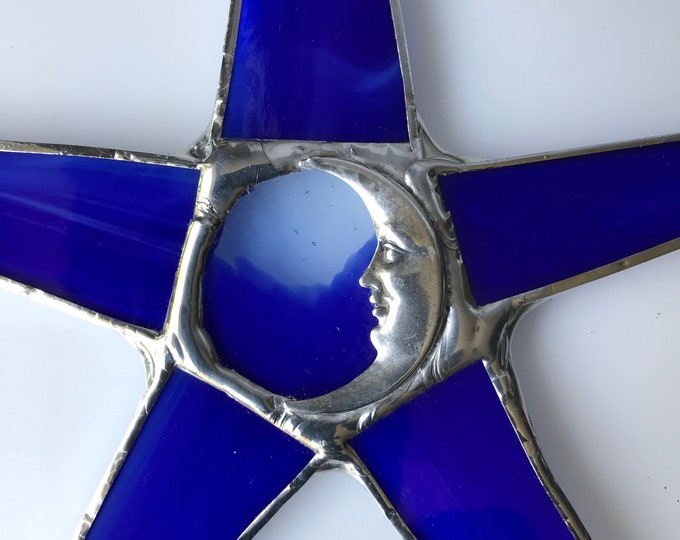 Vintage HUGO Cobalt Blue Star Earrings - Etsy