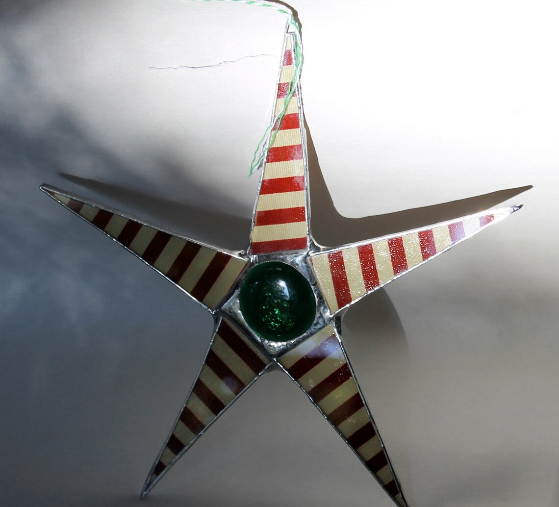 8 Inch Peppermint Star - Etsy