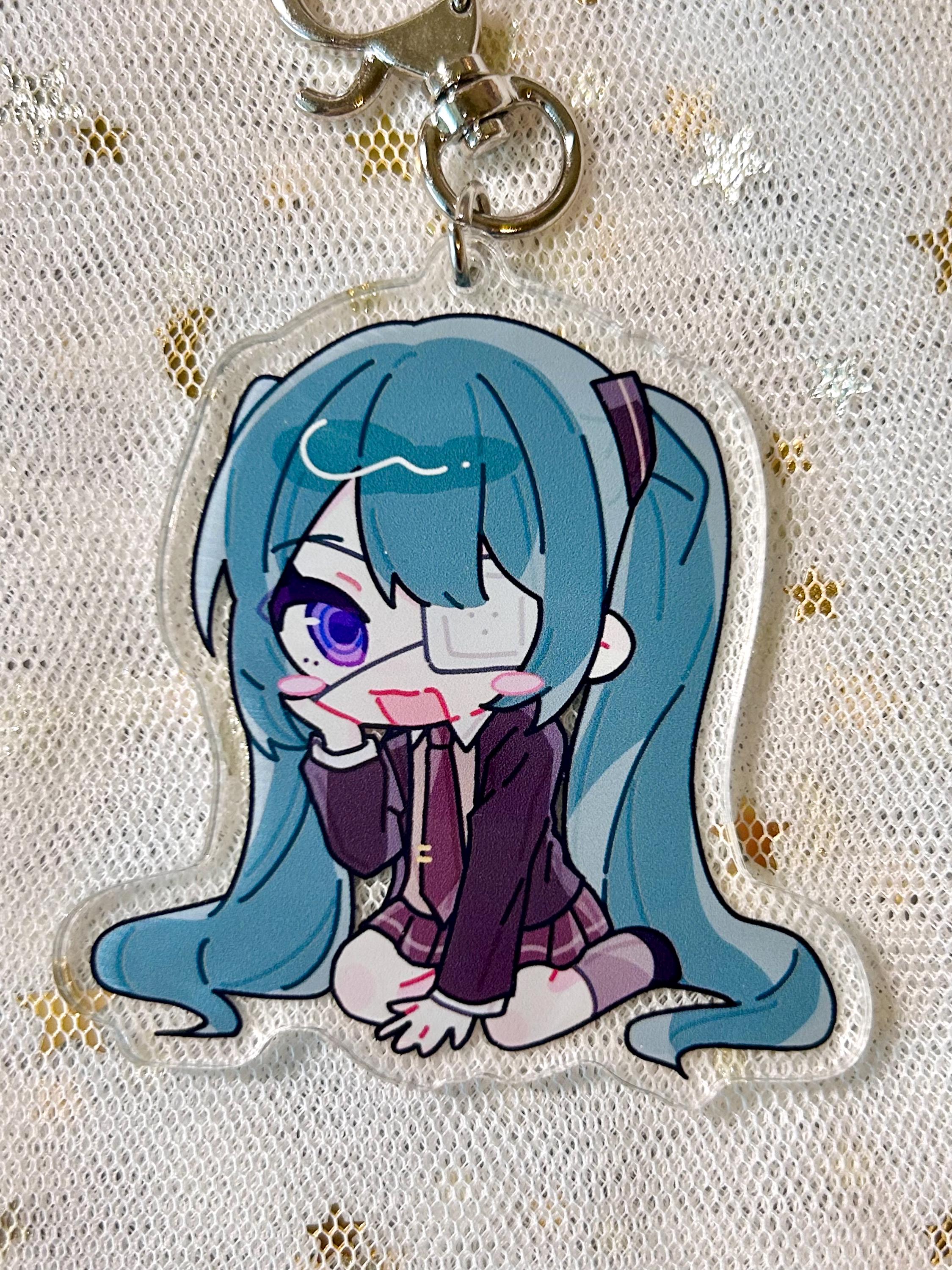 Vol.2 Vocaloid Miku Chibby Keychains丨vampire Miku丨rotten Girl Miku丨 ...