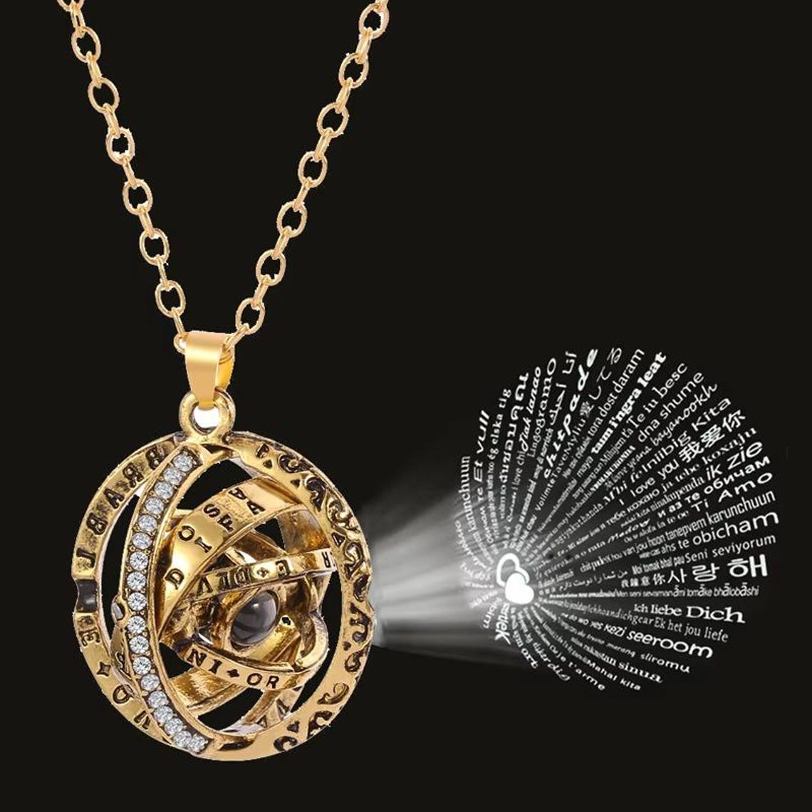 Globe Pendant Necklace, Astronomical Globe Necklace, Perfect Gift for ...