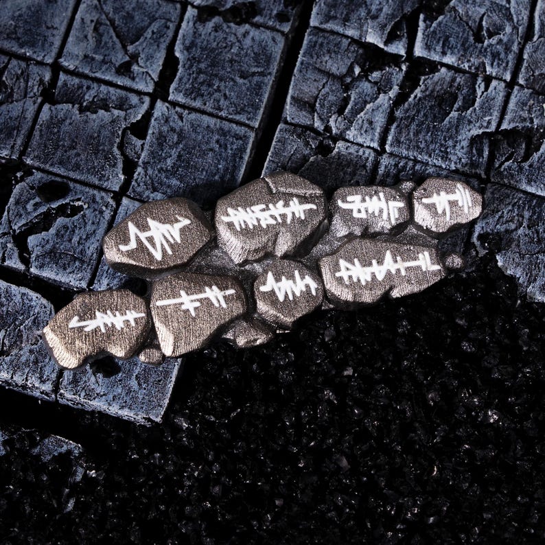 Message Sign Stone Elden Inspired- Hand Painted 3D Fridge Magnet- Elden ...