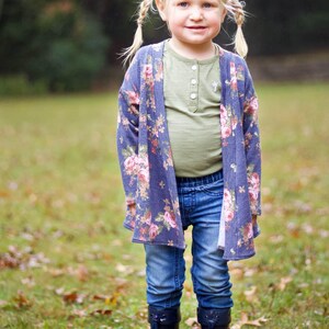 Apple, Girls Cardigan Pdf, Girls Pdf Pattern, Sewing Pattern, Girls ...