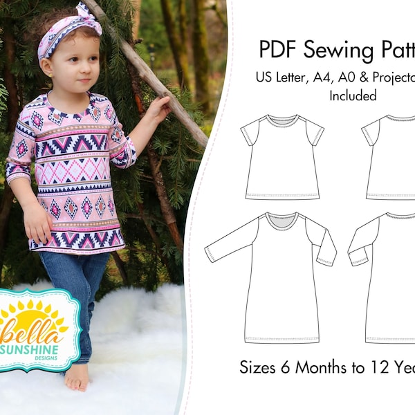 Girls Tunic Pattern - Etsy
