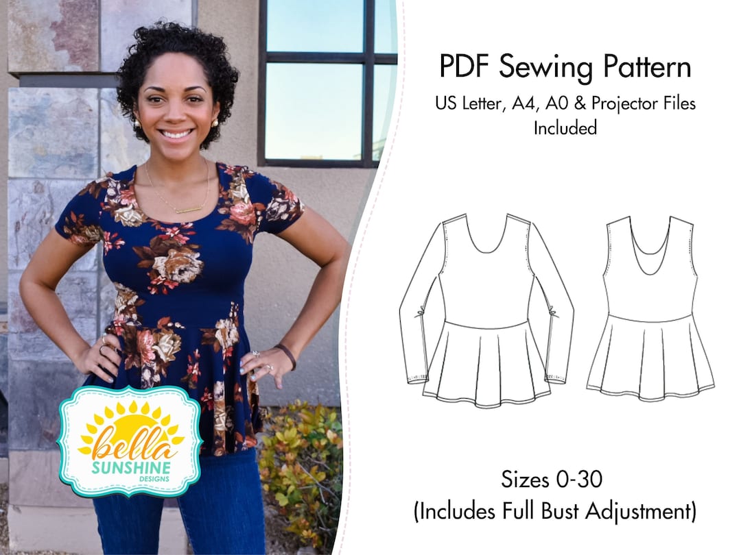 Sahara, Pdf Pattern, Sewing Pattern, Dress Pattern Pdf, Ladies Pattern ...
