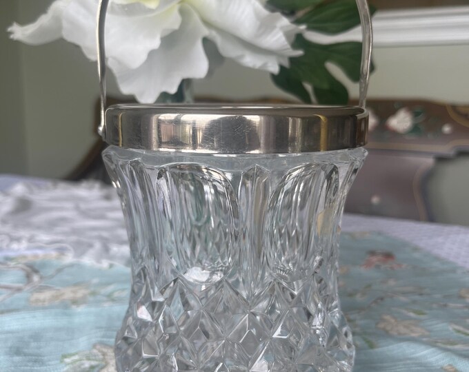 Vintage Mini Crystal Ice Bucket - Etsy