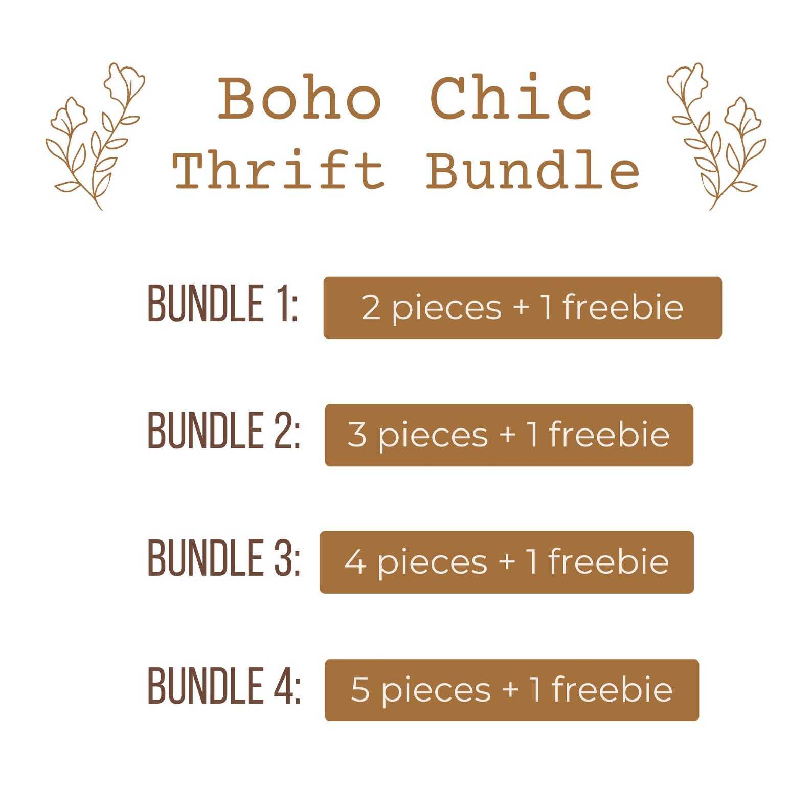 Boho Chic Summer 2025 Thrifted Style Bundle - Flowy, Layers, Crochet ...