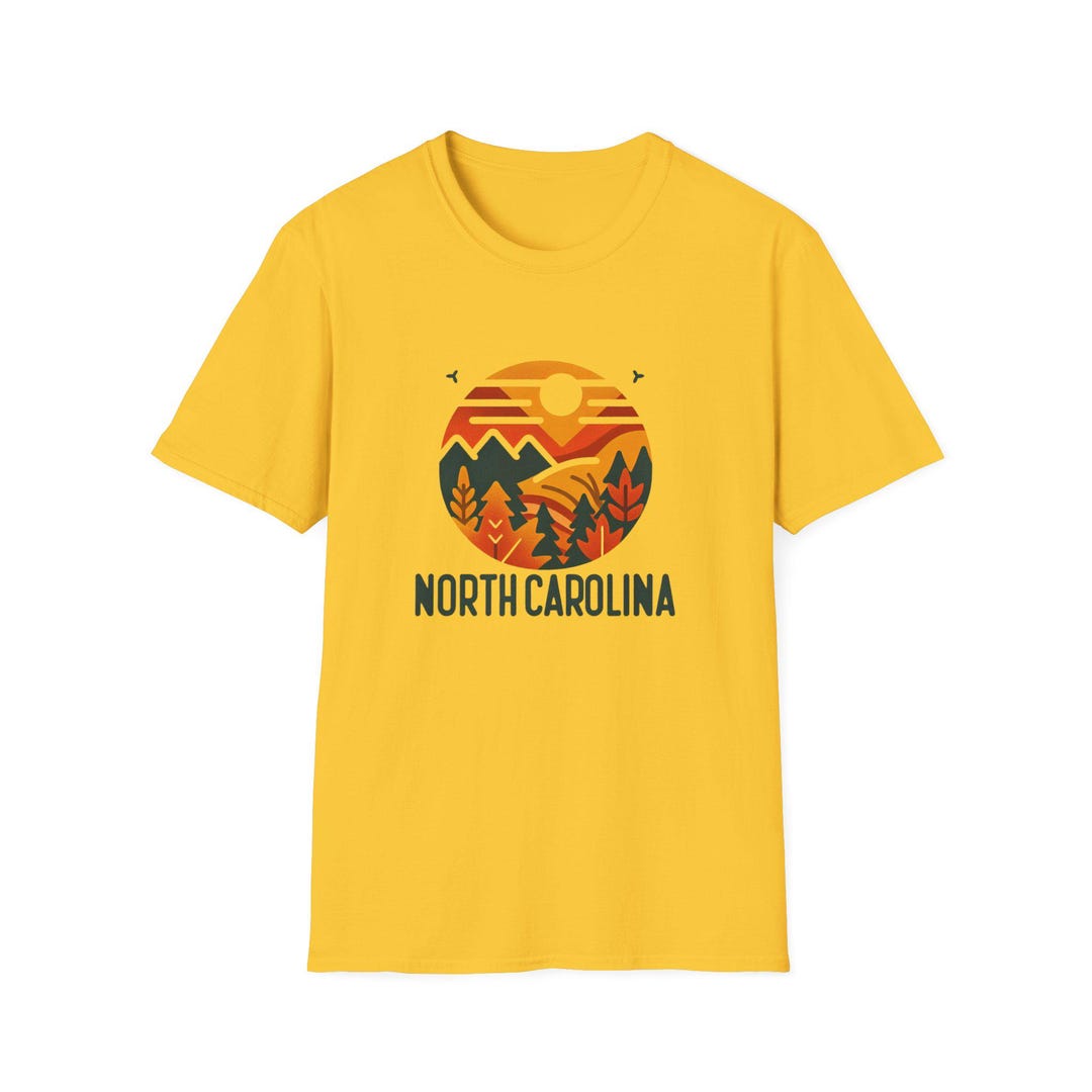 Sunset Mountain Graphic Tee: North Carolina Souvenir T-shirt - Etsy