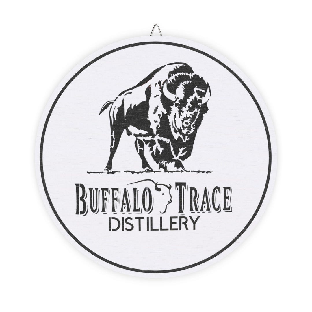 Buffalo Trace Bourbon Wood Sign: Rustic Bar Decor, Customizable - Etsy