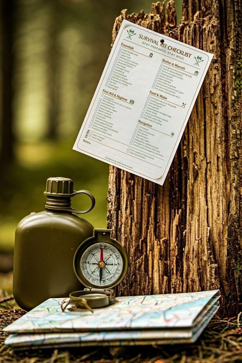Survival Kit Checklist | Printable Prepper Gear List | Emergency Bug ...