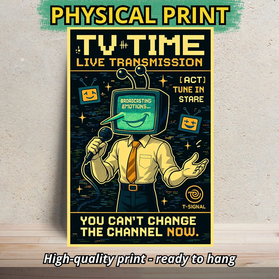 Tenna Deltarune Poster: TV Head Gaming Fan Art - Etsy