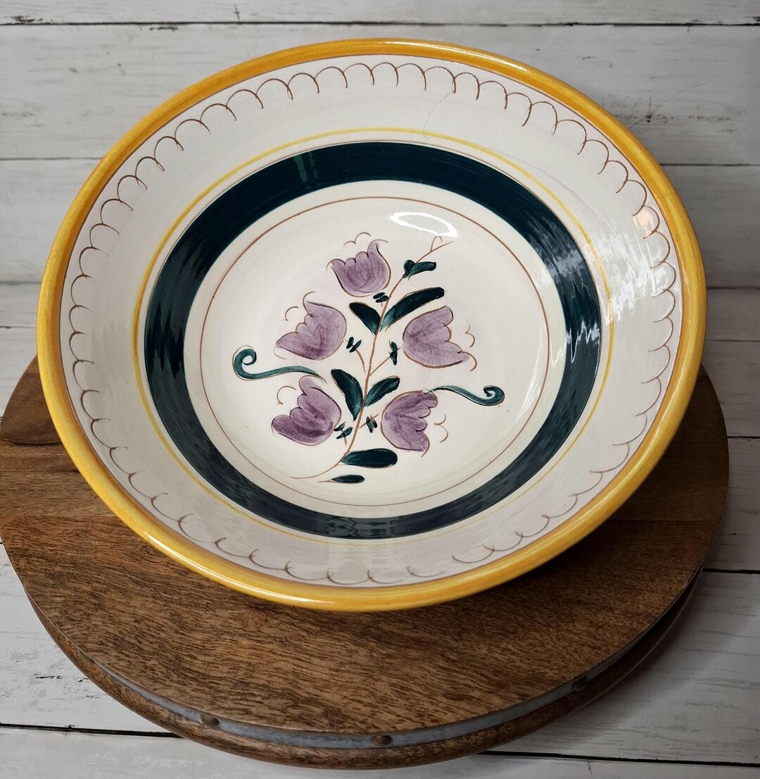 Vintage Stangl Terra Rose Bowl: 1940s Wildflower Salad Serving Dish - Etsy