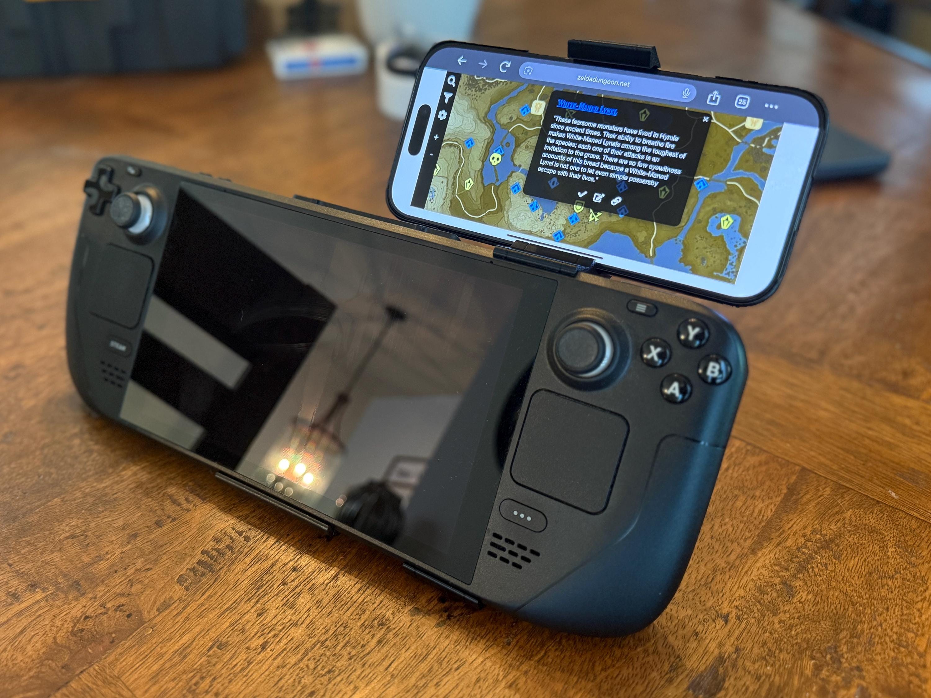 3D Printed Steam Deck Phone Holder - Single-piece Snap-on Design ...