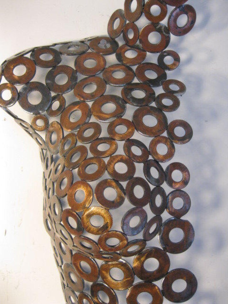 Female Half Torso Metal Sculpture by Holly Lentz - Etsy