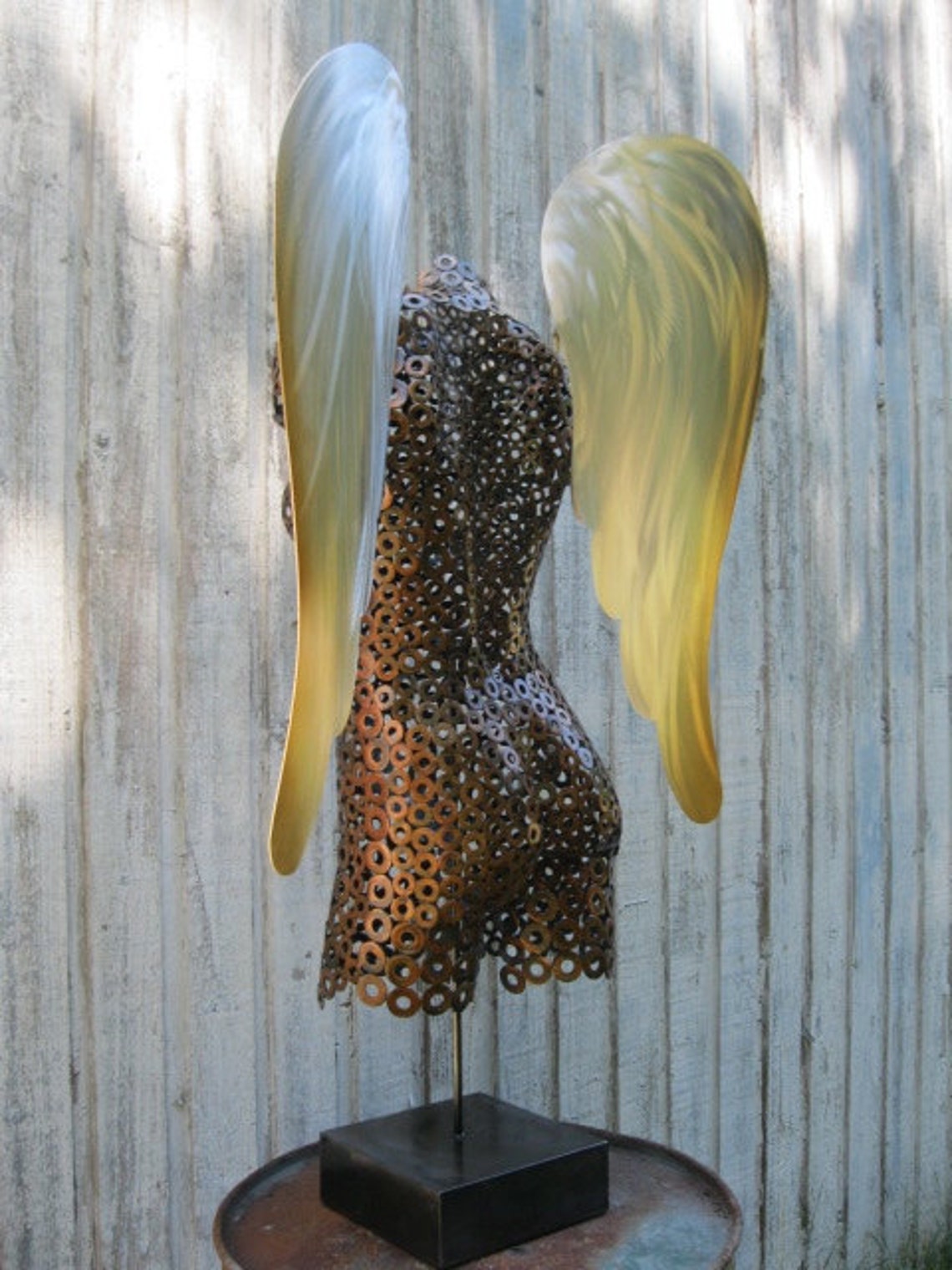Metal Art Sculpture Abstract Torso Home Decor Angel by Holly Lentz - Etsy