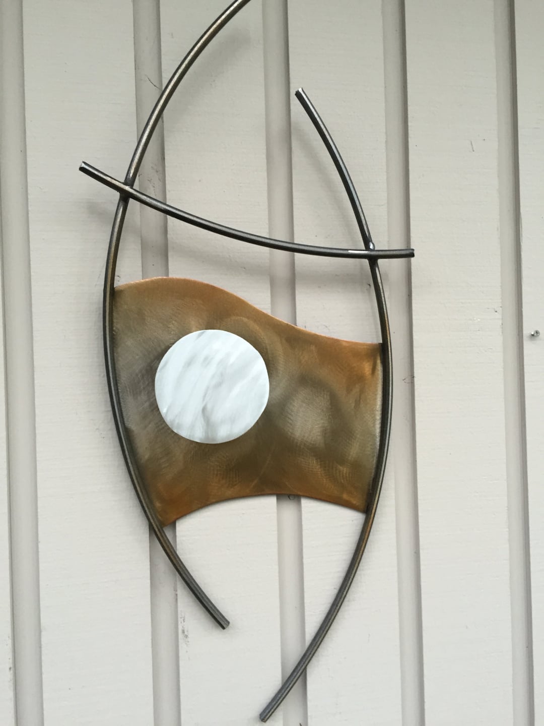 Abstract Metal Wall Art Steel Sculpture Indoor/outdoor Home Decor ...
