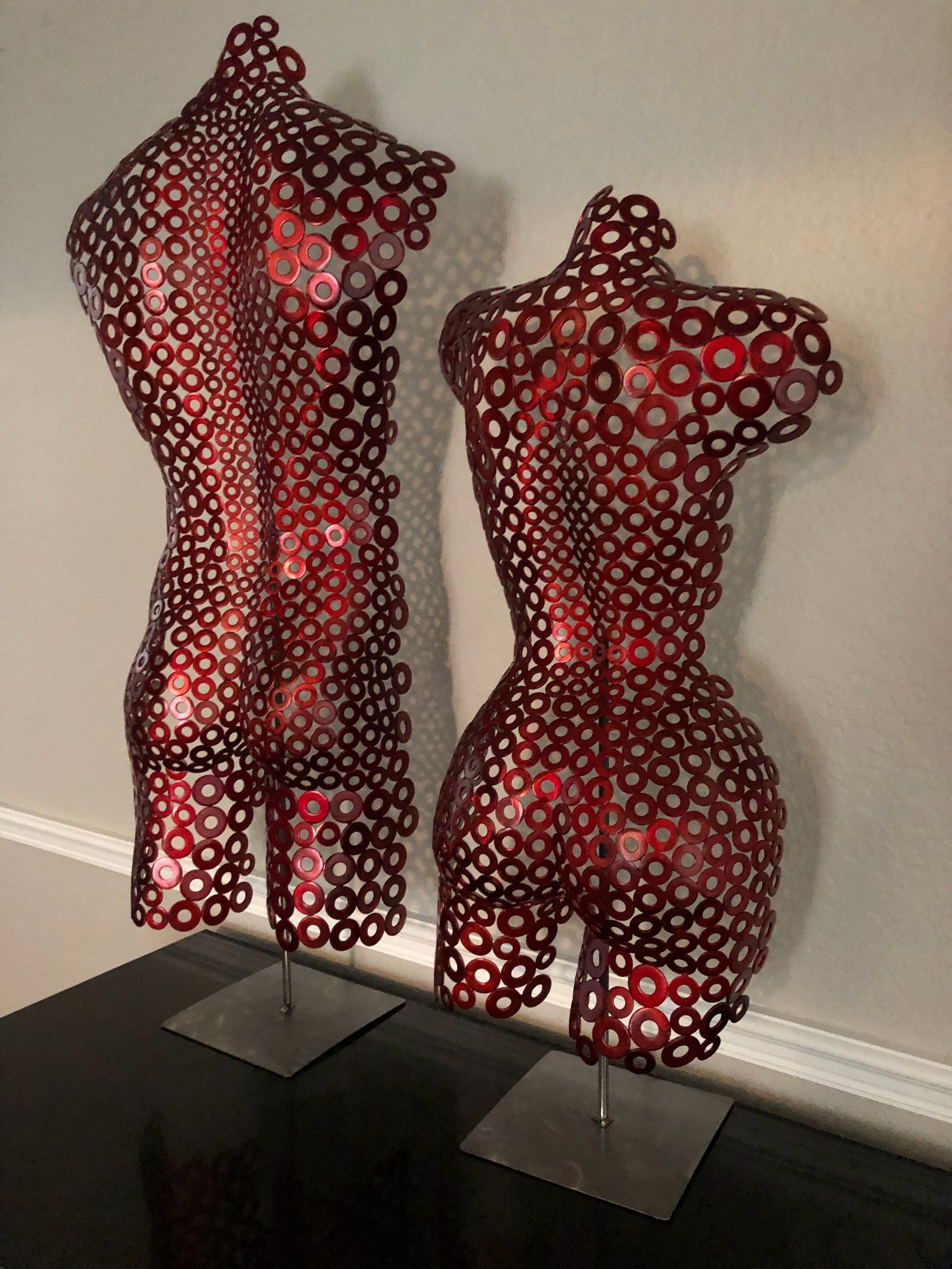 Metal Art Torso Set Sculpture Home Decor by Holly Lentz - Etsy