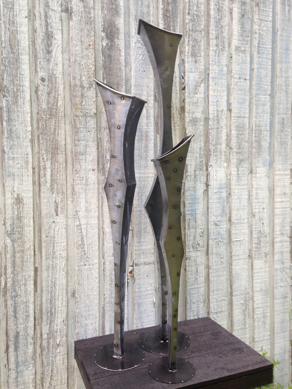 Metal Art Free Standing Art Sculpture Home Decor Garden by Holly Lentz ...
