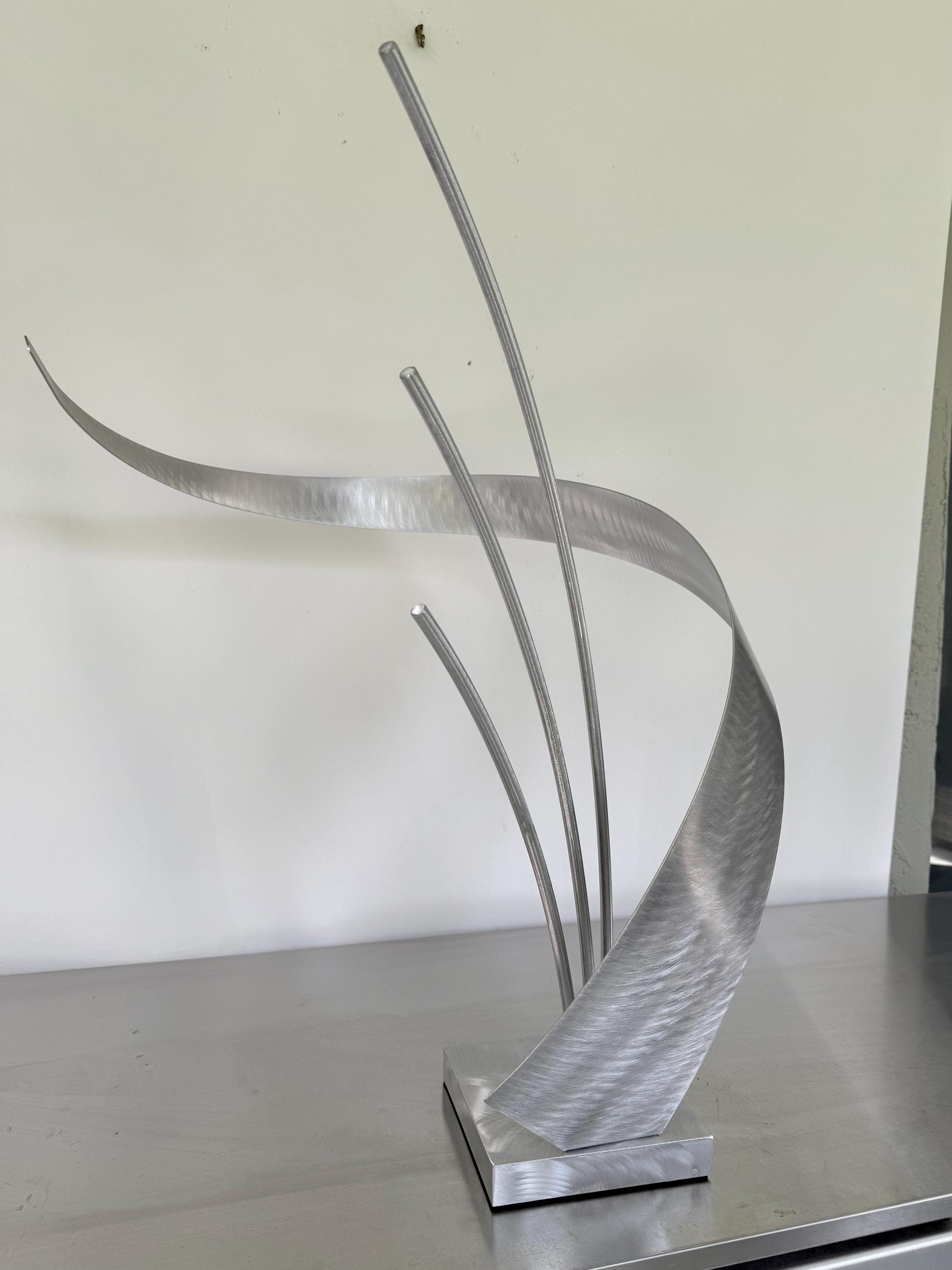 Metal Art Free Standing Table Top Sculpture Indoor/outdoor Garden ...