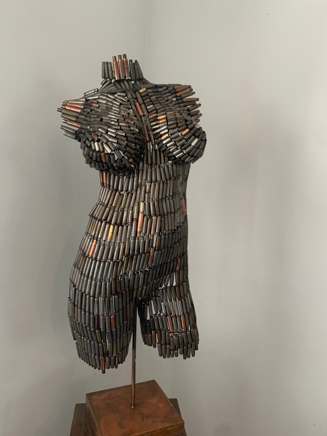 Metal Art Torso Sculpture Bullet Art Home Decor Garden Modern - Etsy