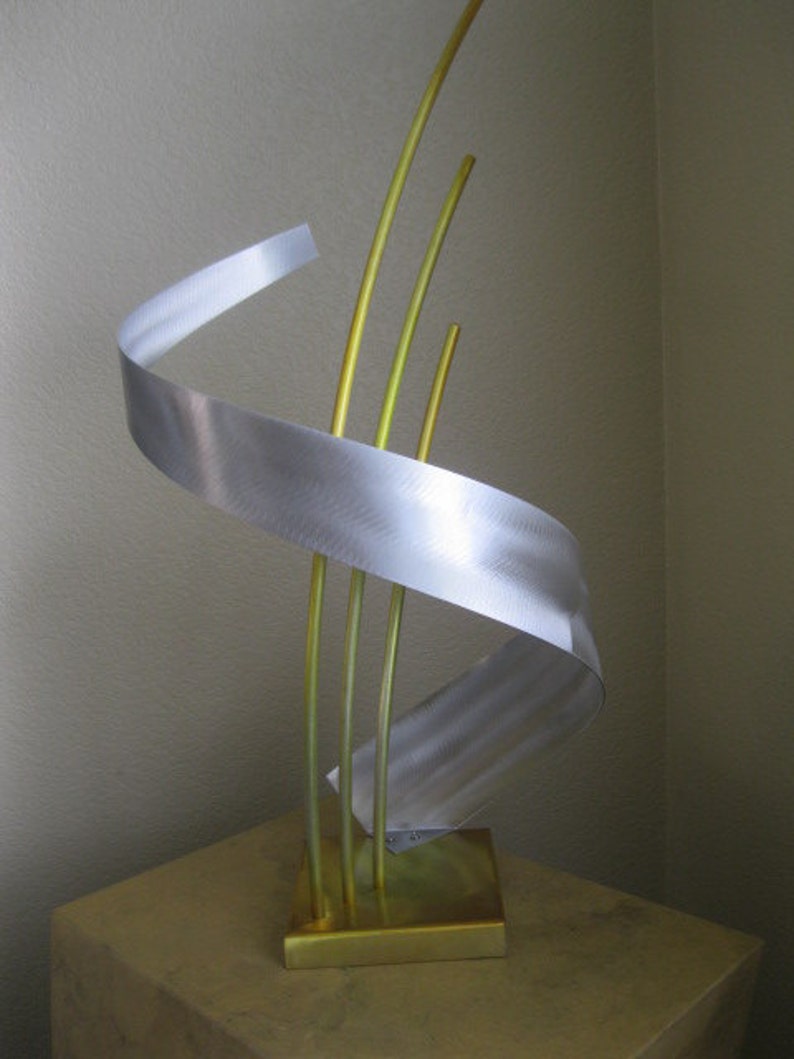Abstract Metal art sculpture indoor/outdoor garden by Holly | Etsy