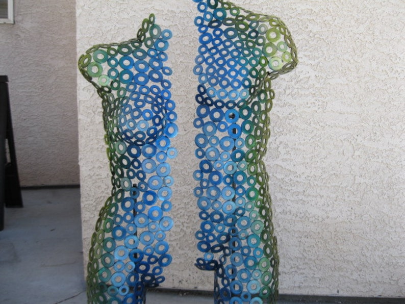 Metal Art Torso Abstract Sculpture Home Decor by Holly Lentz - Etsy