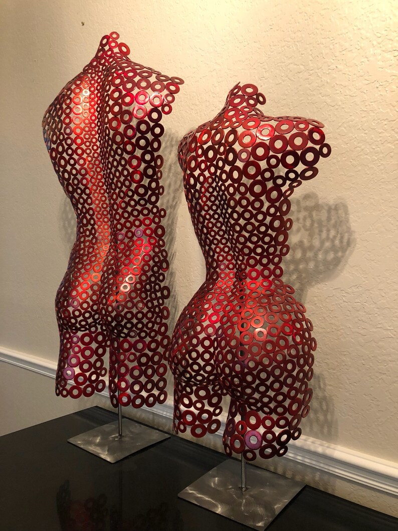 Metal Art Torso Set Sculpture Home Decor by Holly Lentz - Etsy
