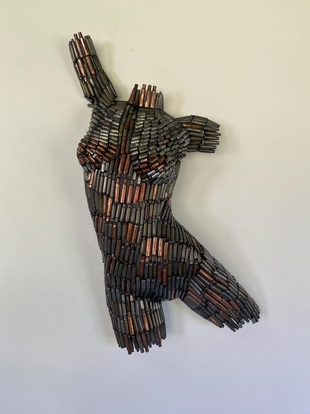 Metal Art Sculpture Bullet Art Home Decor Garden Modern Original Bullet ...