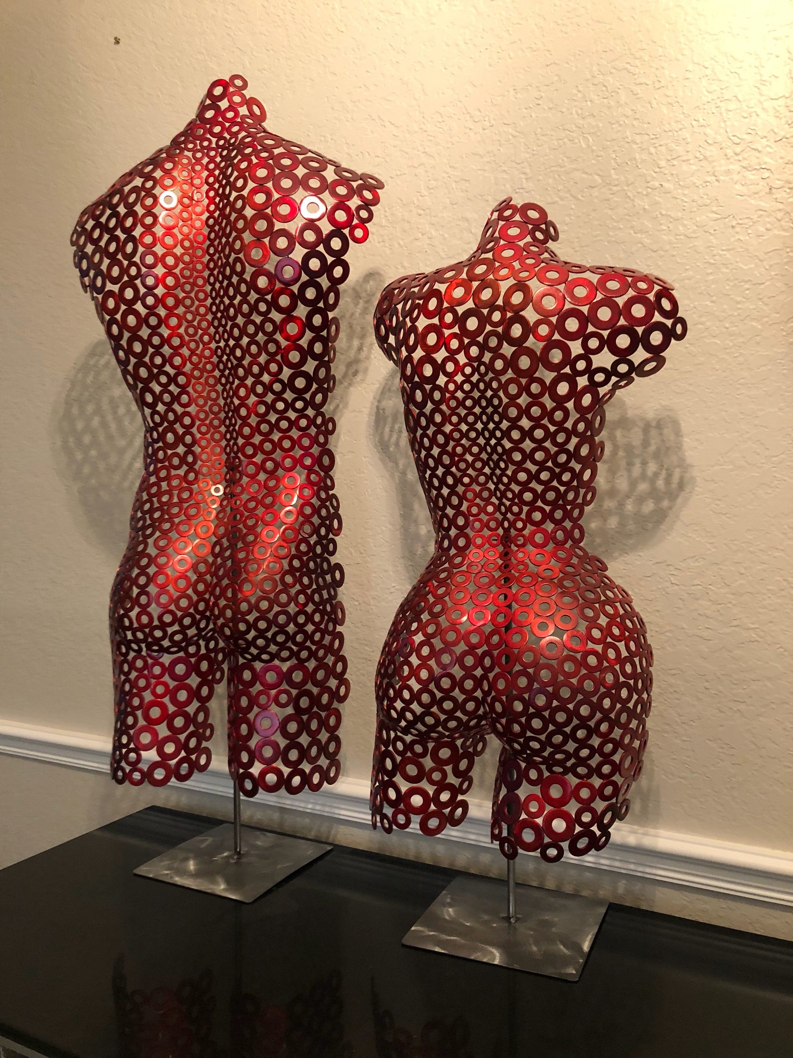 Metal Art Torso Set Sculpture Home Decor by Holly Lentz - Etsy