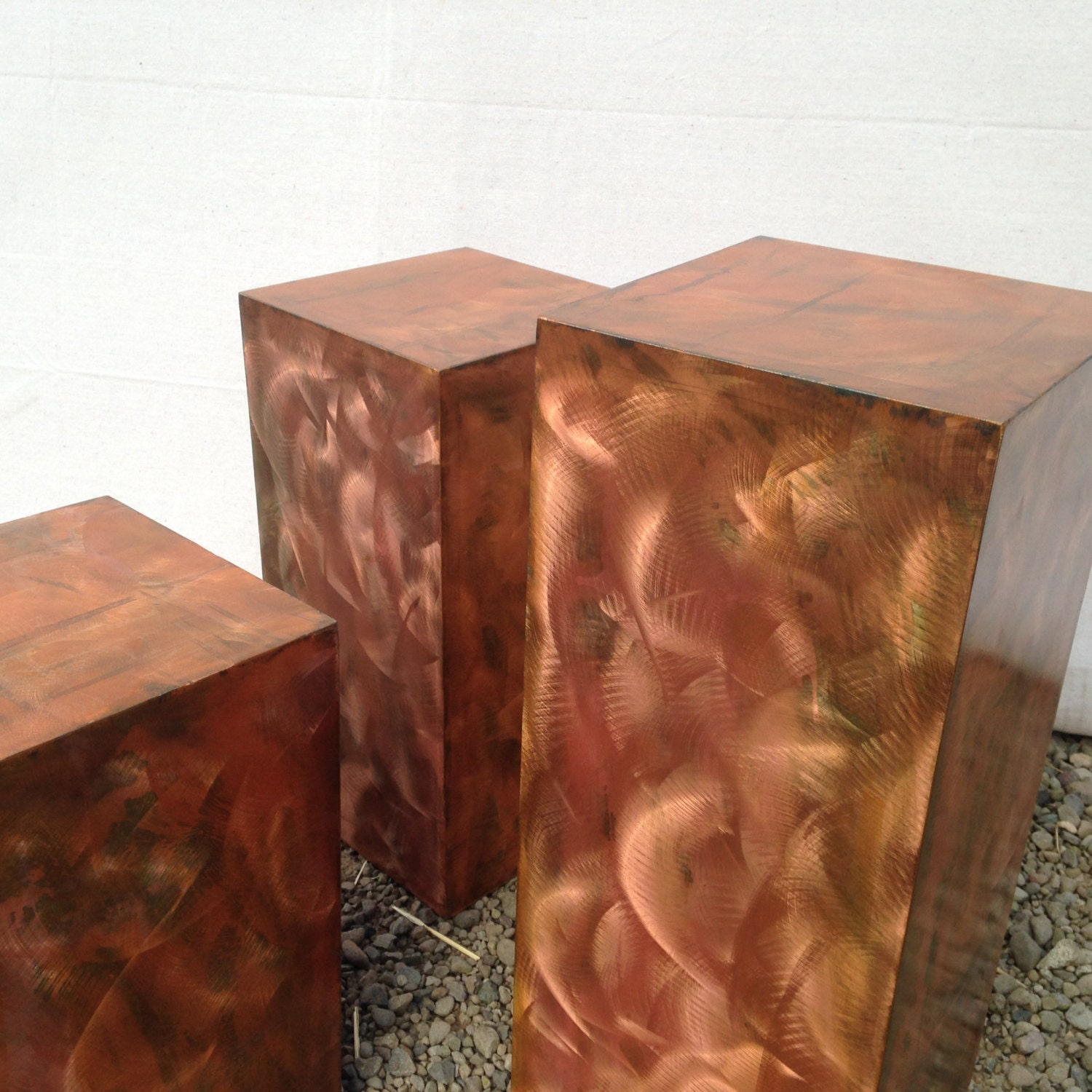 Modern Metal Art Pedestal Accent Pillars Platform | Etsy