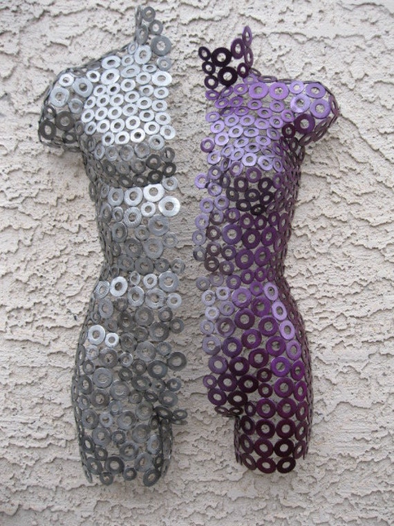 Metal Wall Art Sculpture Abstract Torso by Holly Lentz - Etsy