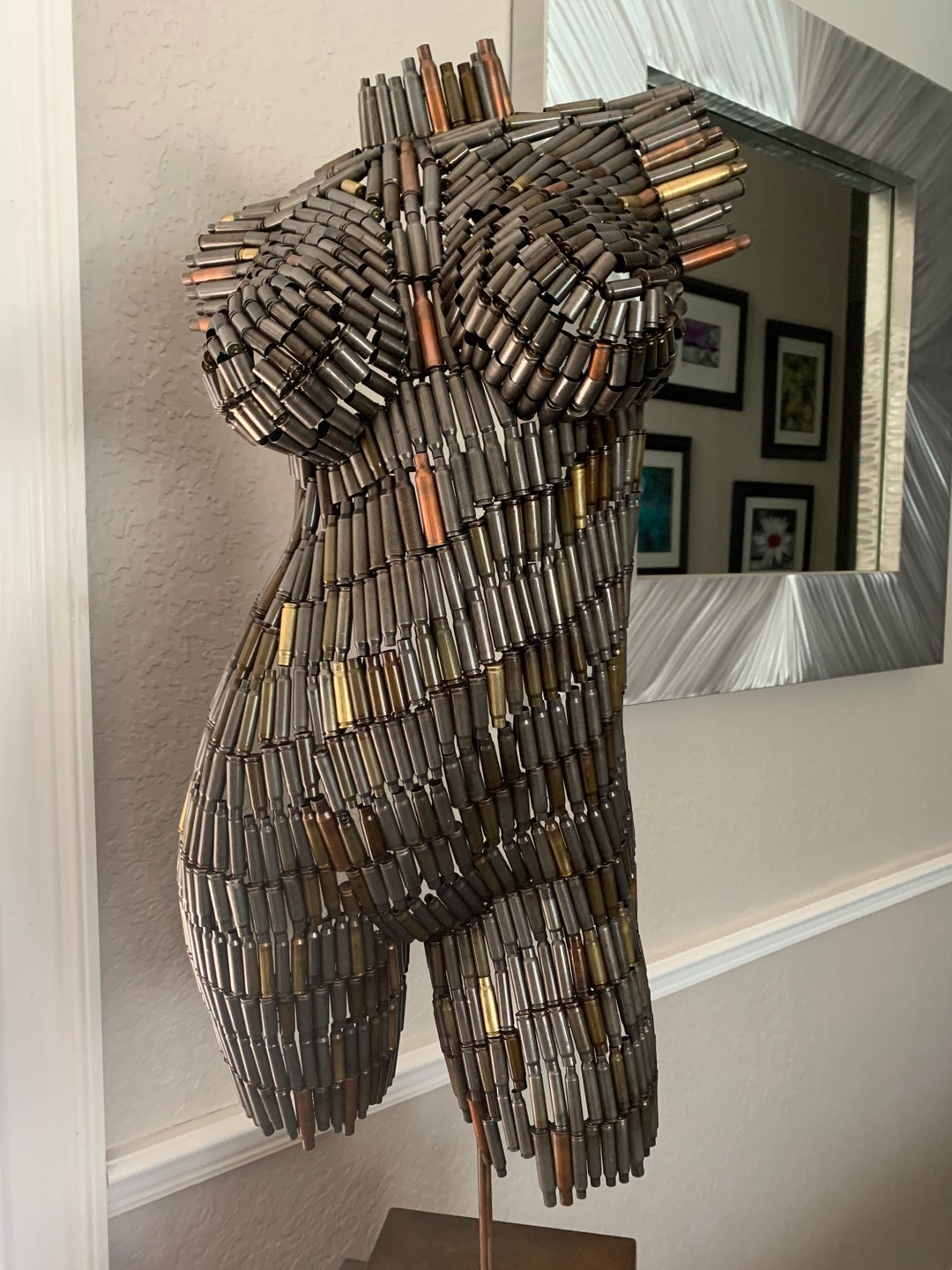 Metal Art Sculpture Bullet Art Home Decor Garden Modern Original Bullet ...