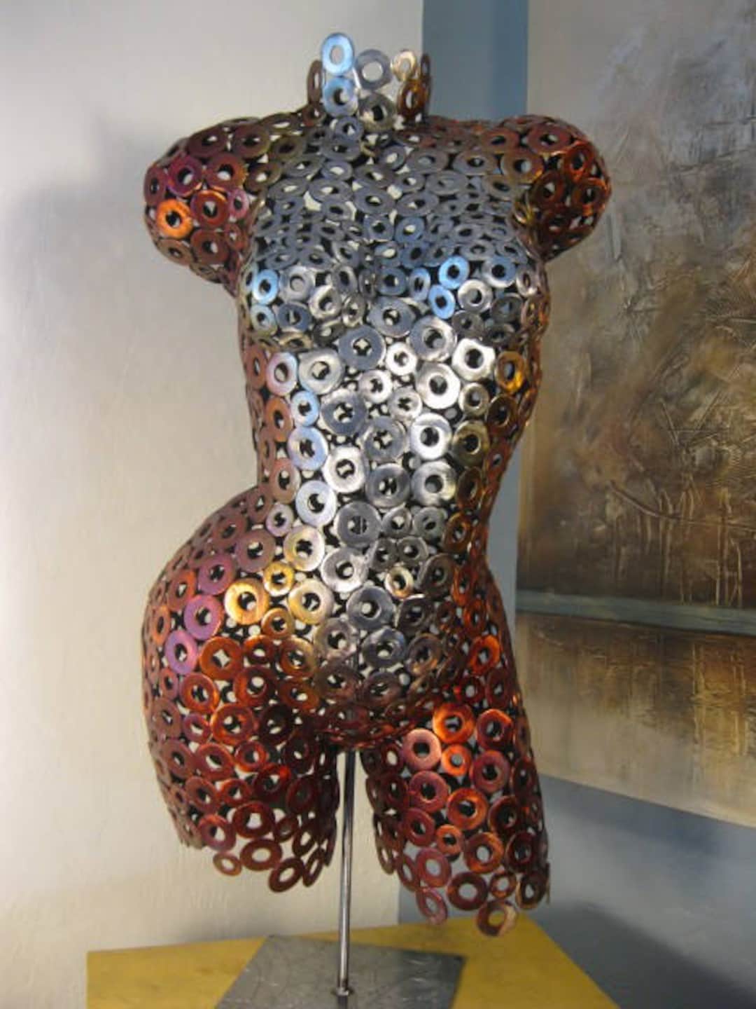 Metal Torso Free Standing Home Decor Torso Sculpture by Holly Lentz - Etsy