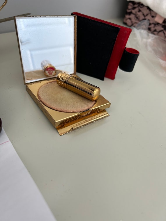 Vintage powder compact case - Gem