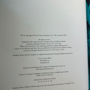 What Was I Scared Of Dr Seuss Hardback Children's Book With Glow in the ...