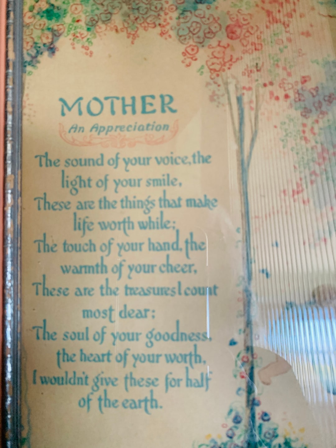 Framed Print Mother an Appreciation Motto Poem Marion Cecilia Crow AKA ...