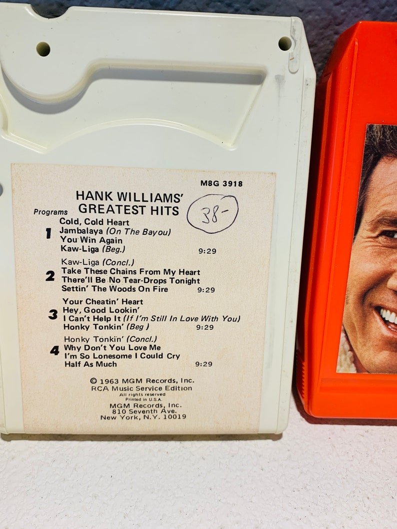 Country Western Stereo 8 Cassette Tapes 1960-1970 Hank - Etsy