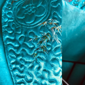 Brocade Dressing Gown Asian Style Frog Closure Stunning Rayon Robe - Etsy