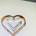 Three Heart Shaped Cookie or Cake Cutters Large Copper Two Small Tin ...