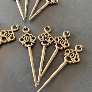 Brass Ornate Appetizer Picks Set of 12 Party Picks Bar Necessity - Etsy