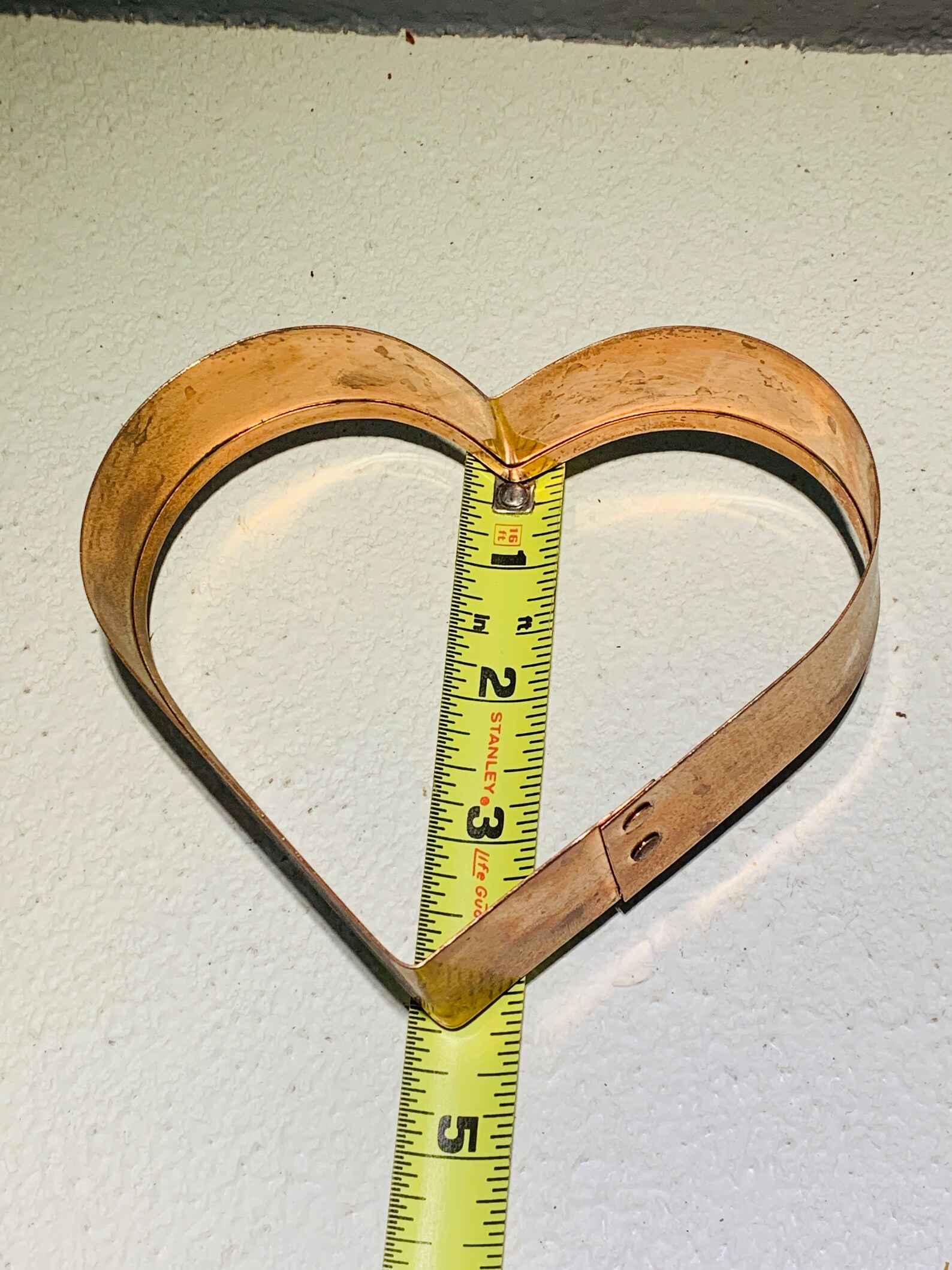 Three Heart Shaped Cookie or Cake Cutters Large Copper Two - Etsy