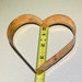 Three Heart Shaped Cookie or Cake Cutters Large Copper Two Small Tin ...