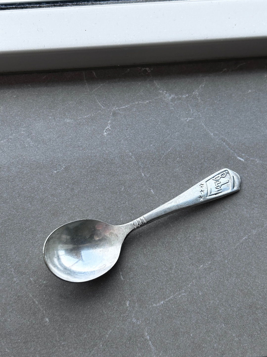Imperial Silver Plate BABY Spoon 1930's Embossed Baby and Stars - Etsy