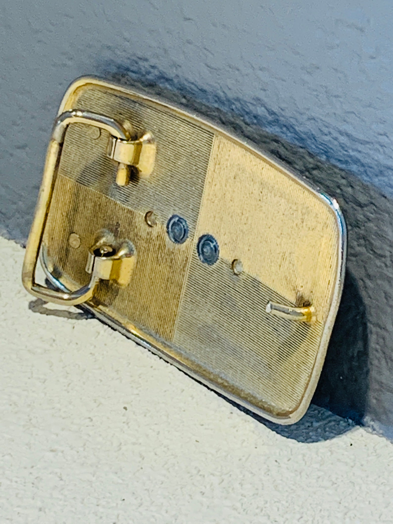 Rectangular Belt Buckle Gold and Silver Pewter Horses Head - Etsy