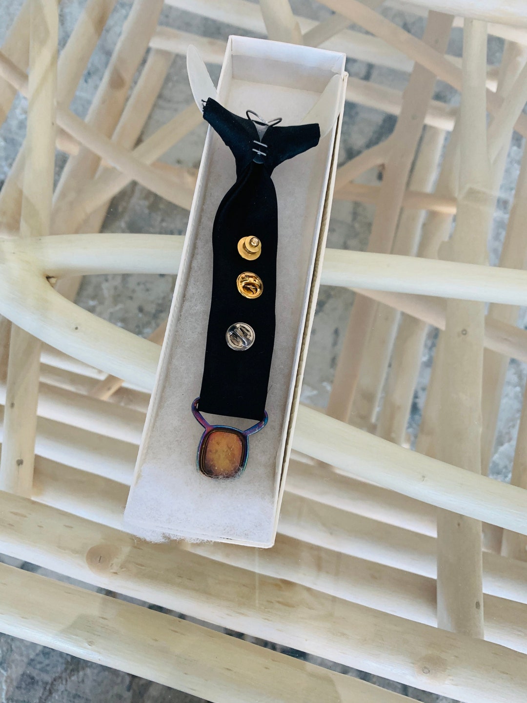 Loyal Order of Moose Clip on Tie With 3 Service Pins Tie Tac's - Etsy