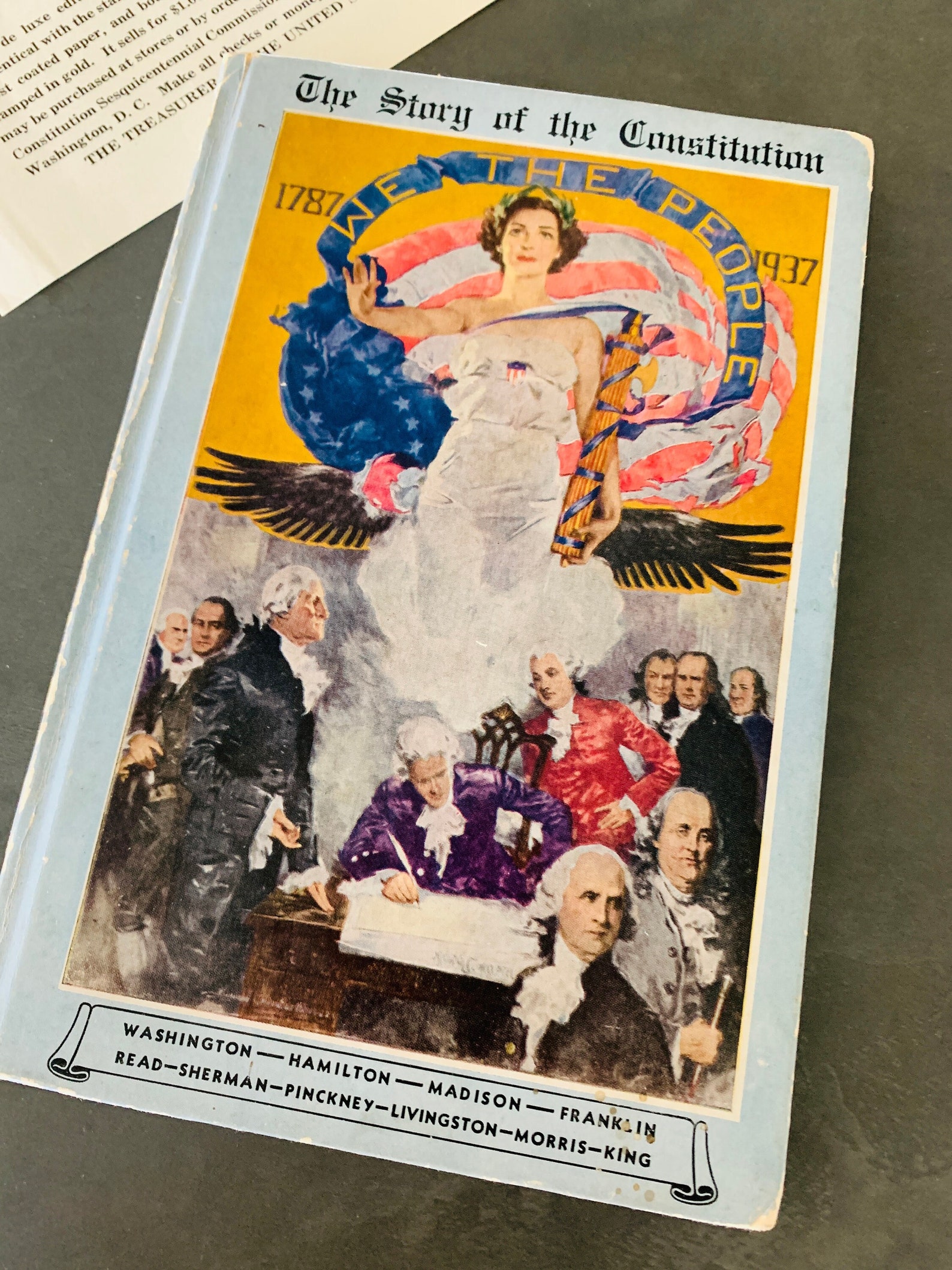 The Story of the Constitution Hardback Book 1937 - Etsy