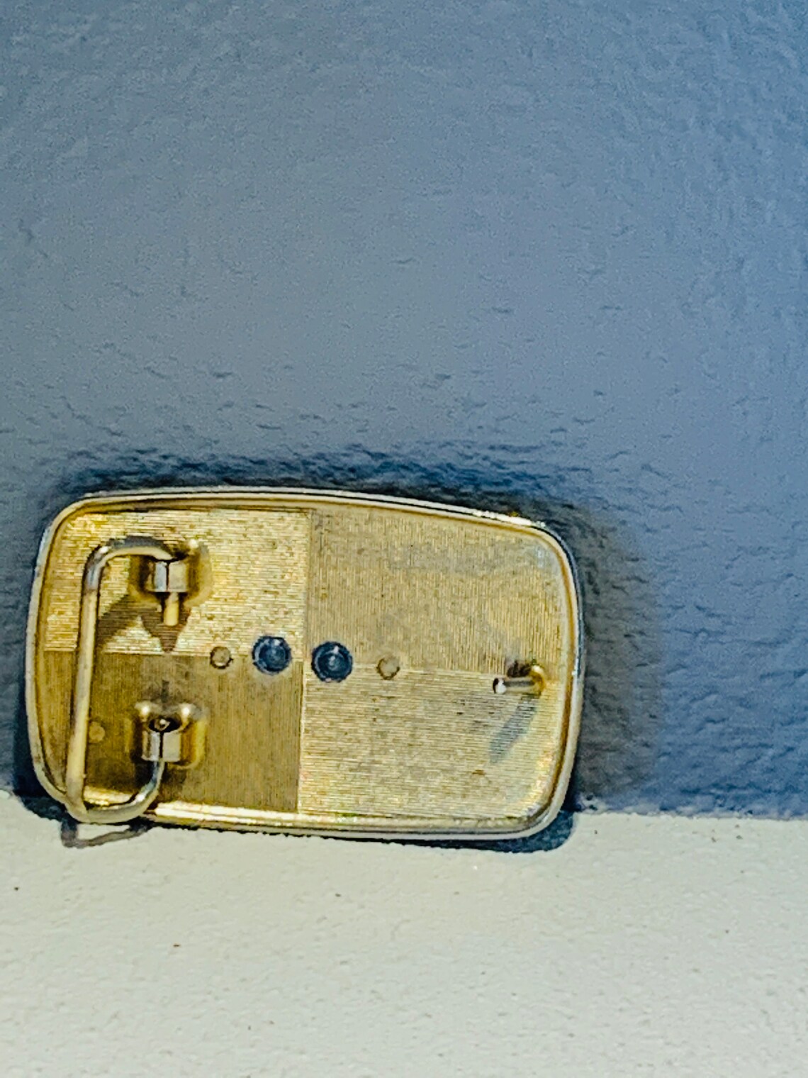 Rectangular Belt Buckle Gold and Silver Pewter Horses Head - Etsy